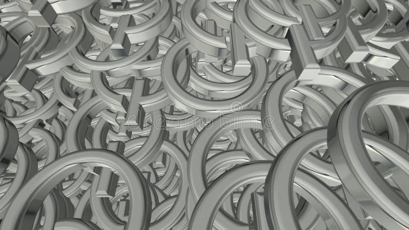 Background with Silver Geometric Figures, Abstract Design, Luxury Style ...