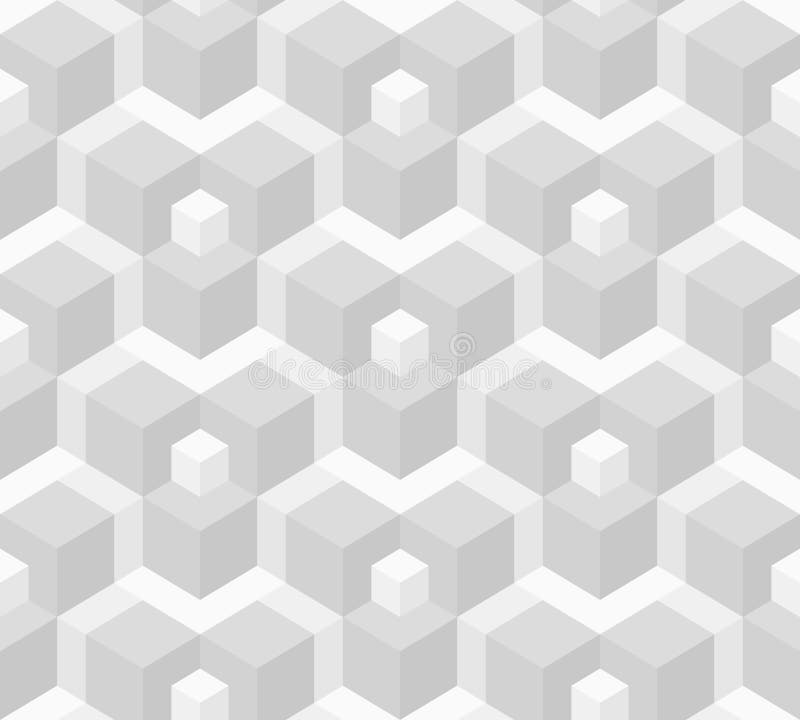 Pattern with cube stock vector. Illustration of seamless - 76342587