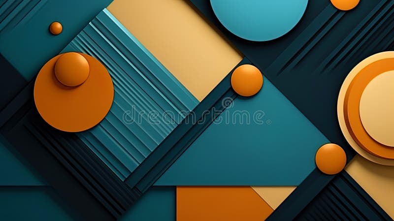 The Background with Geometric Patterns and Color Palette Stock ...