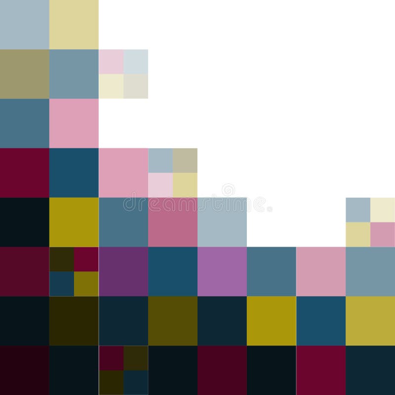 Background of Geometric Squares Stock Illustration - Illustration of ...