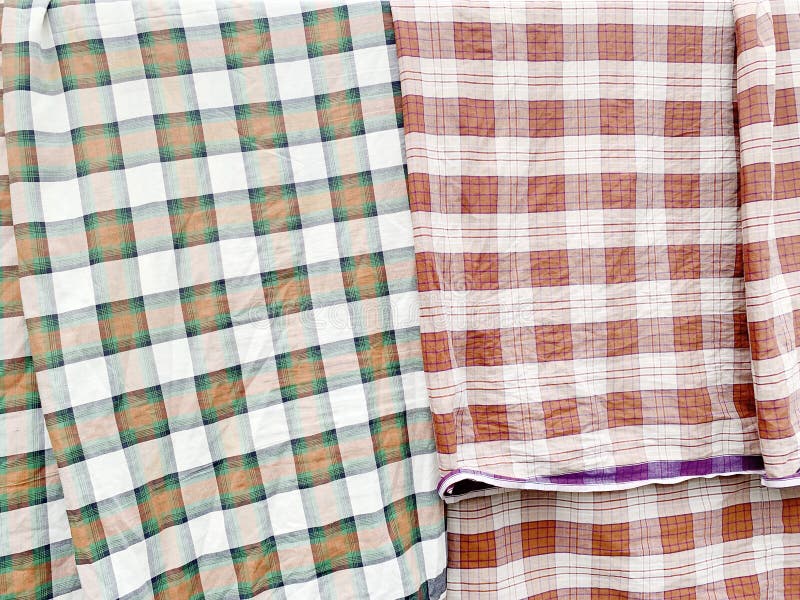 Background of Gingham and Color of a Cloth Stock Image - Image of ...
