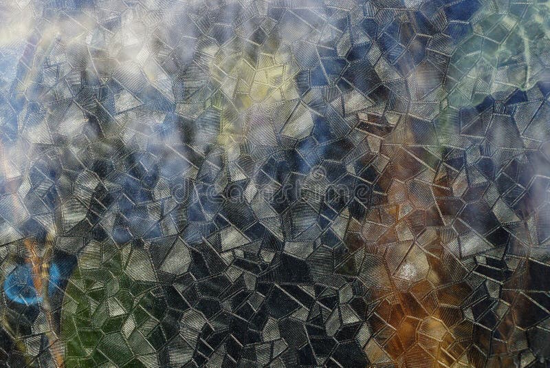 Texture of Glass from the Color Pattern on the Window Stock Photo ...