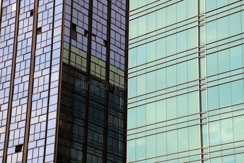 Background of Glass Windows of a Modern Office Building Stock Image ...