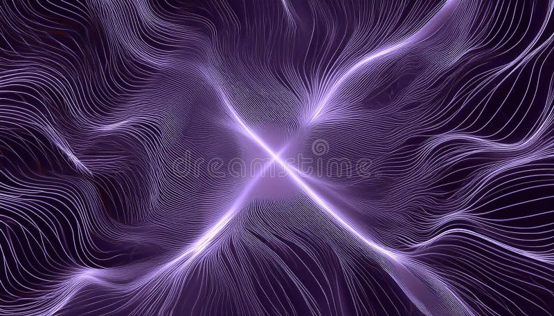 Background with Glowing Circles and Shapes Stock Illustration ...