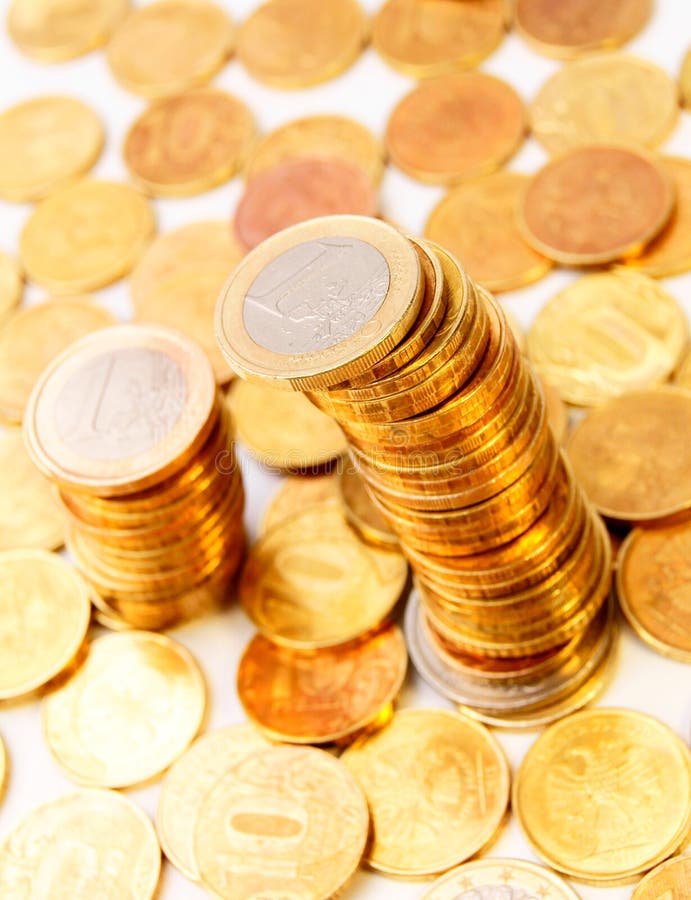 Background from Gold Coins. Stock Photo - Image of euro, coin: 33723578