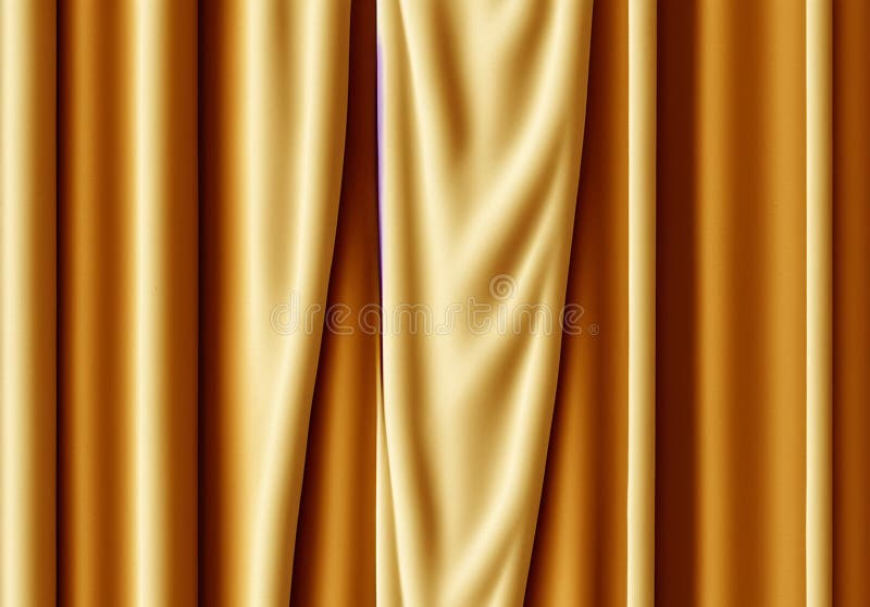 Background with Gold Curtains Texture Stock Photo - Image of cinema ...