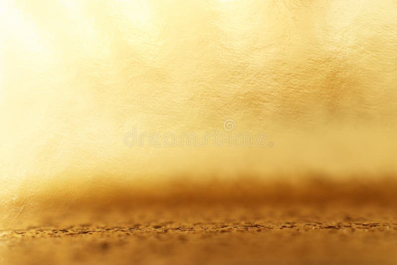 Background of Gold Foil Texture with Light Reflections Stock Photo ...
