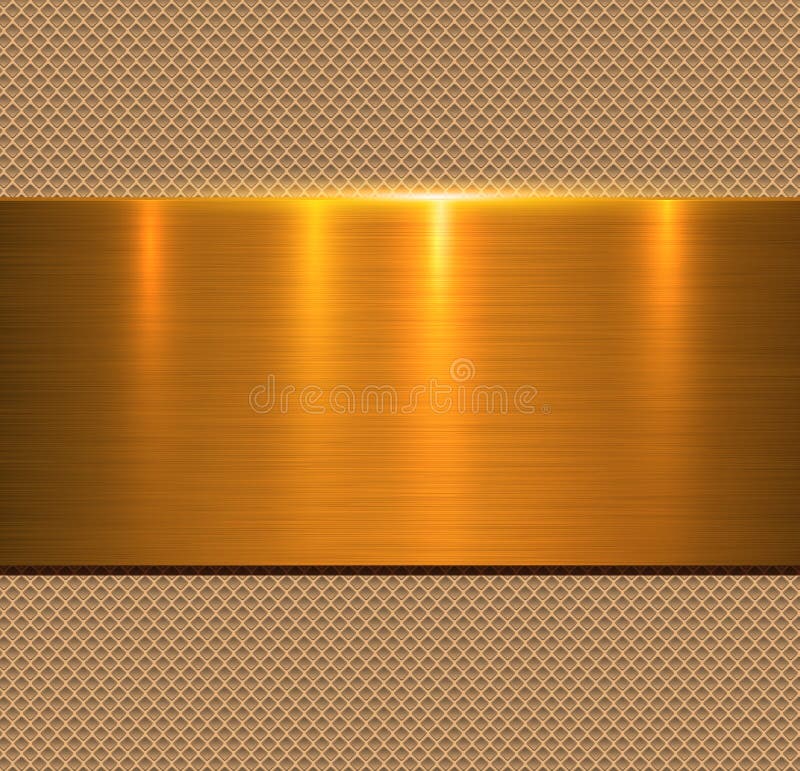 Background Gold Metal Texture Stock Vector - Illustration of pattern ...