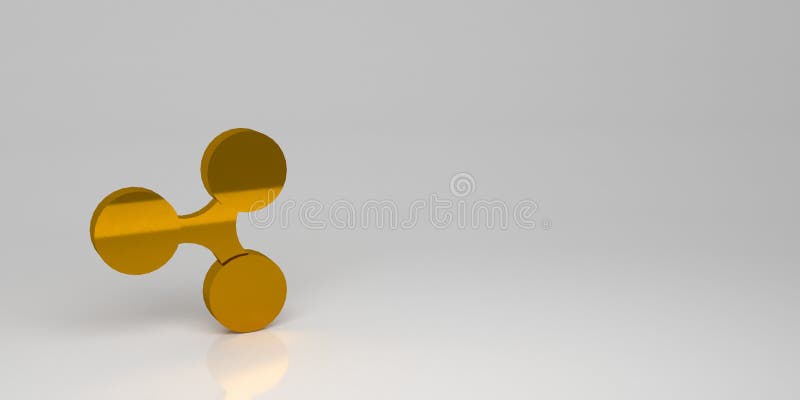 Background with Gold Ripple Symbol. 3d Rendering. Stock Illustration ...