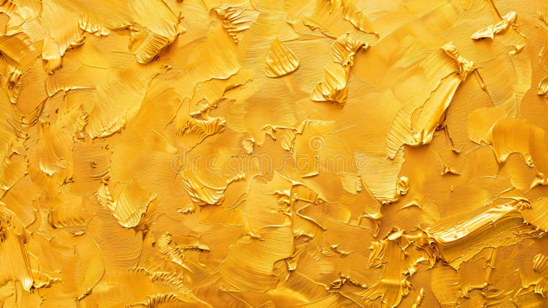 Background with Gold Texture. Grunge, Acrylic Paint Strokes. Stock ...