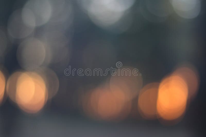 Background with Golden Orange Bokeh, Falling Golden Sparks, Dust ...