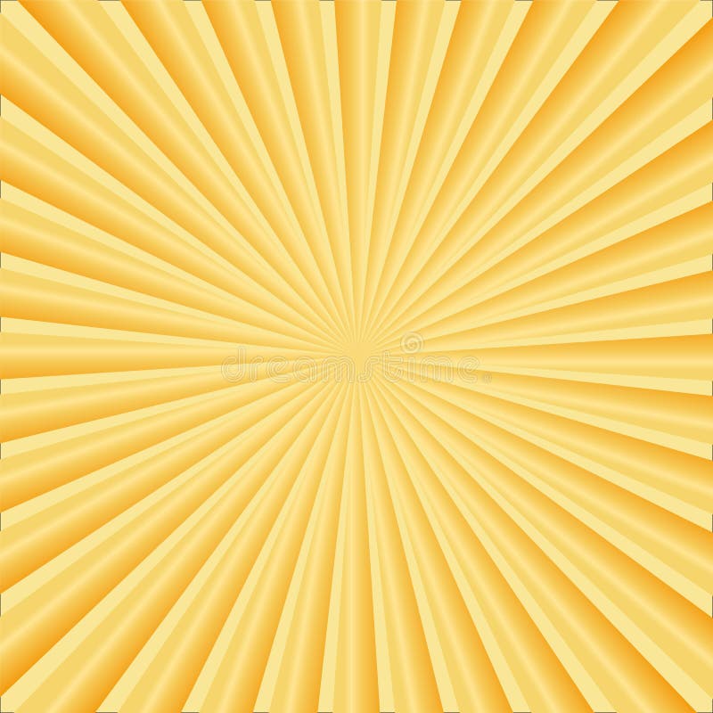 Background of Golden Rays. Vector Illustration for Your Design. Stock ...