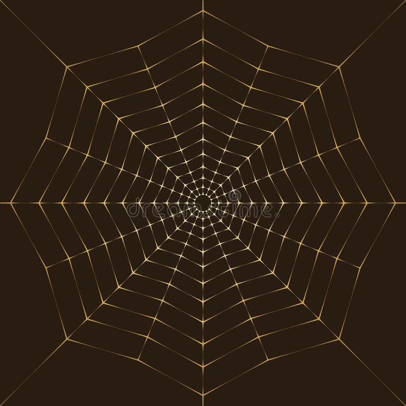 Golden Spiderweb Stock Illustrations – 161 Golden Spiderweb Stock ...