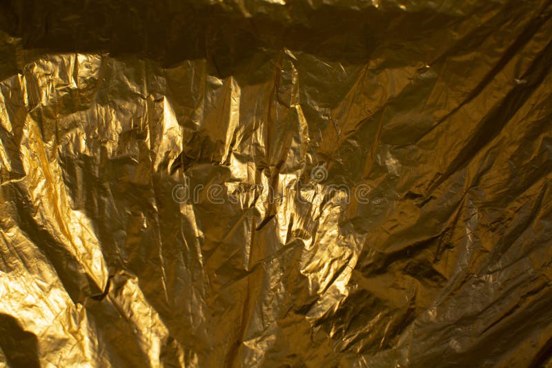 Background of Golden Wrapping Paper. Gift Wrapping Paper. Stock Photo ...