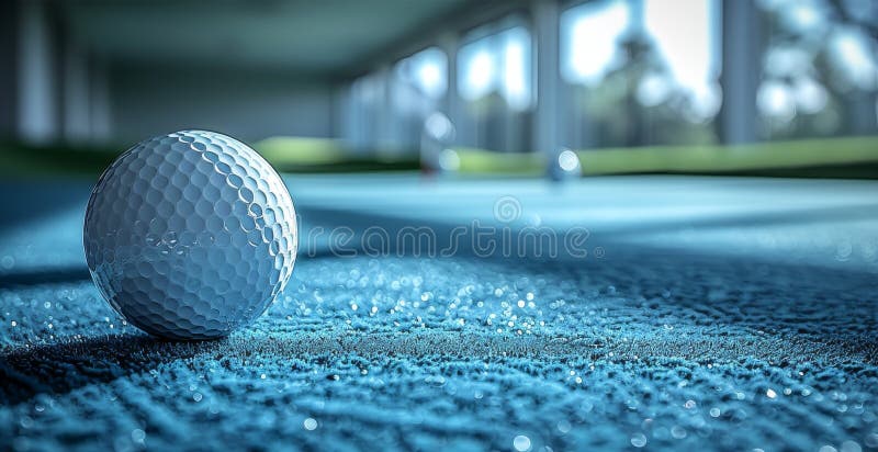 Background with a Golf Club and Golf Ball on a Minimal Stylish Poster ...