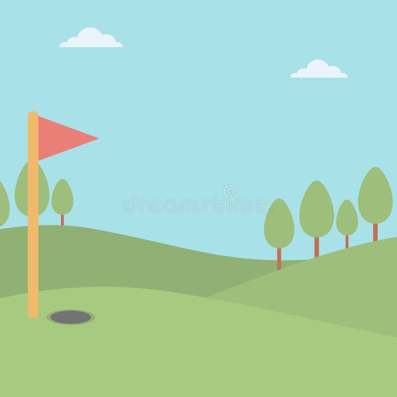 Background of golf field. stock vector. Illustration of field - 72320851