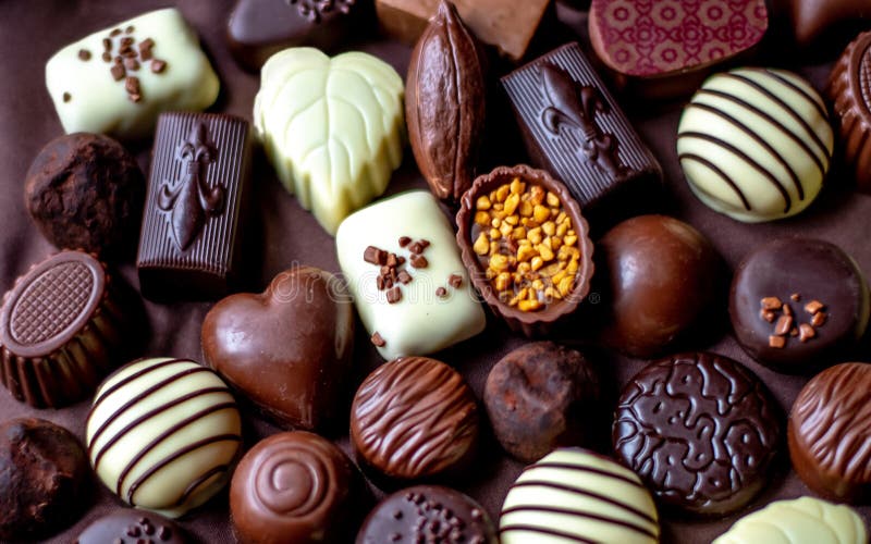 Fancy Chocolates stock image. Image of background, sweets - 6776353