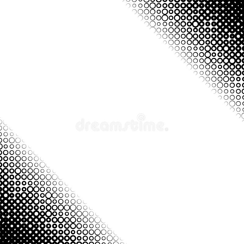Background with Gradient of Black and White Circles Stock Vector ...