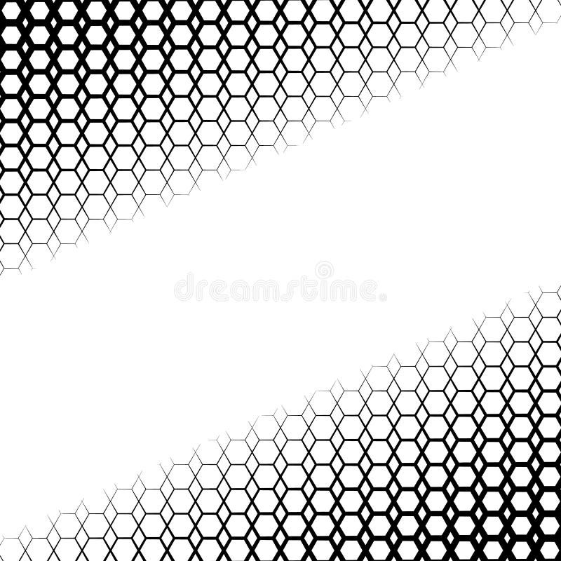 Background with Gradient of Black and White Hexes Stock Vector ...