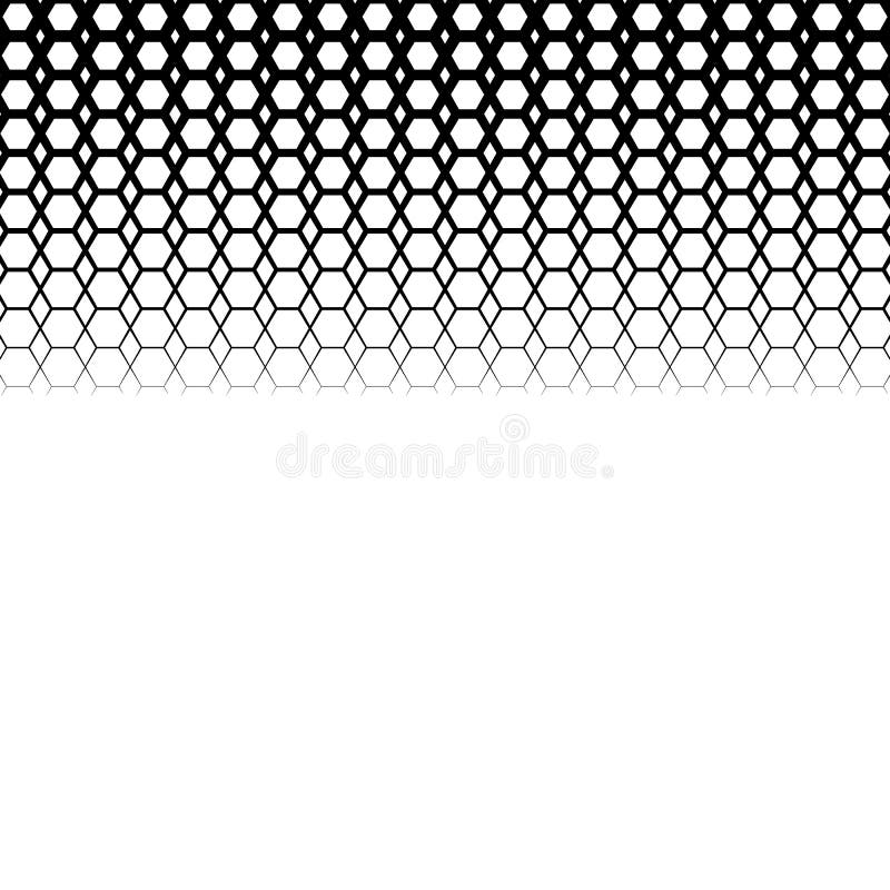 Background with Gradient of Black and White Hexes Stock Vector ...