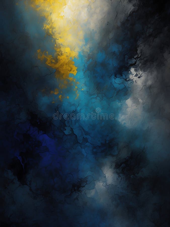 Background is a Gradient from Dark and Yellow and Blue Shape ...