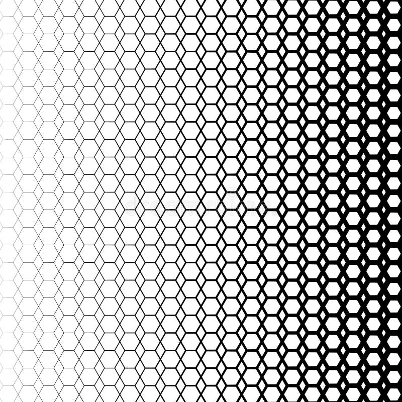 Background with Gradient of Black and White Hexes Stock Vector ...