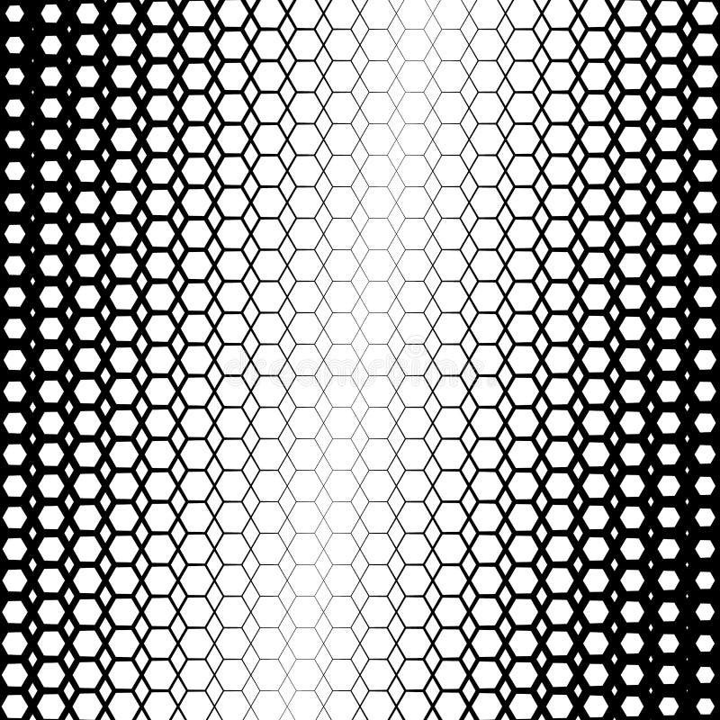Background with Gradient of Black and White Hexes Stock Vector ...