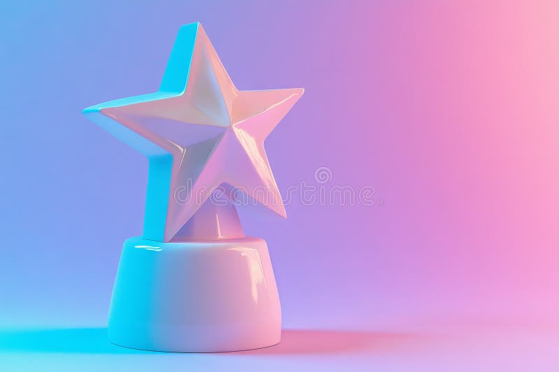 Background with Gradient Pink Stars for Three Star Award Stock Photo ...