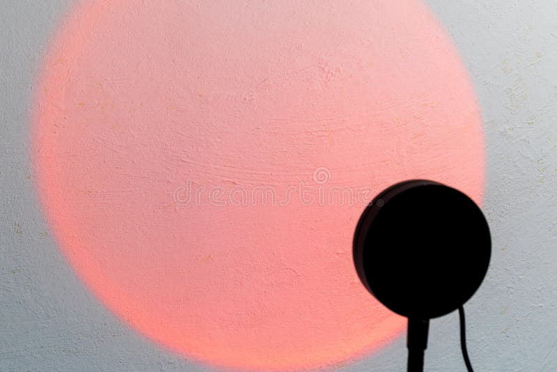 Background with Gradient Sunset Projector Lamp. Copy Space Stock Photo ...