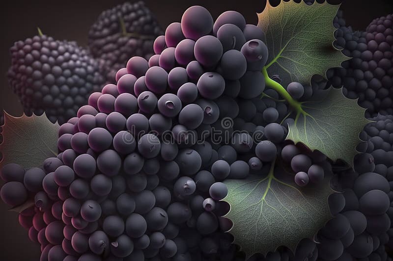 Background Grapes, Natural Texture. Generative AI Stock Illustration ...