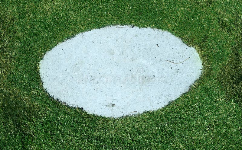 Background, Grass through Slab on the Pavement. Stock Image - Image of ...