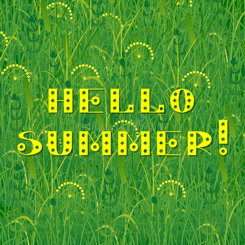 Grass Text, Editable Font Effect Stock Vector - Illustration of banner ...