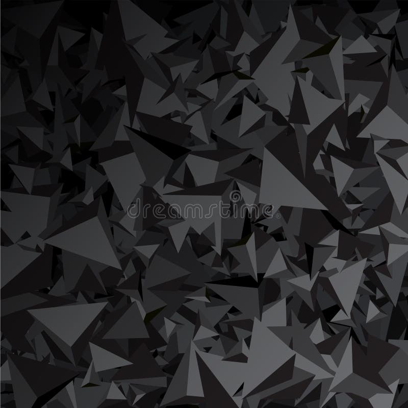 Background with Gray 3d Triangles. Stock Vector - Illustration of ...