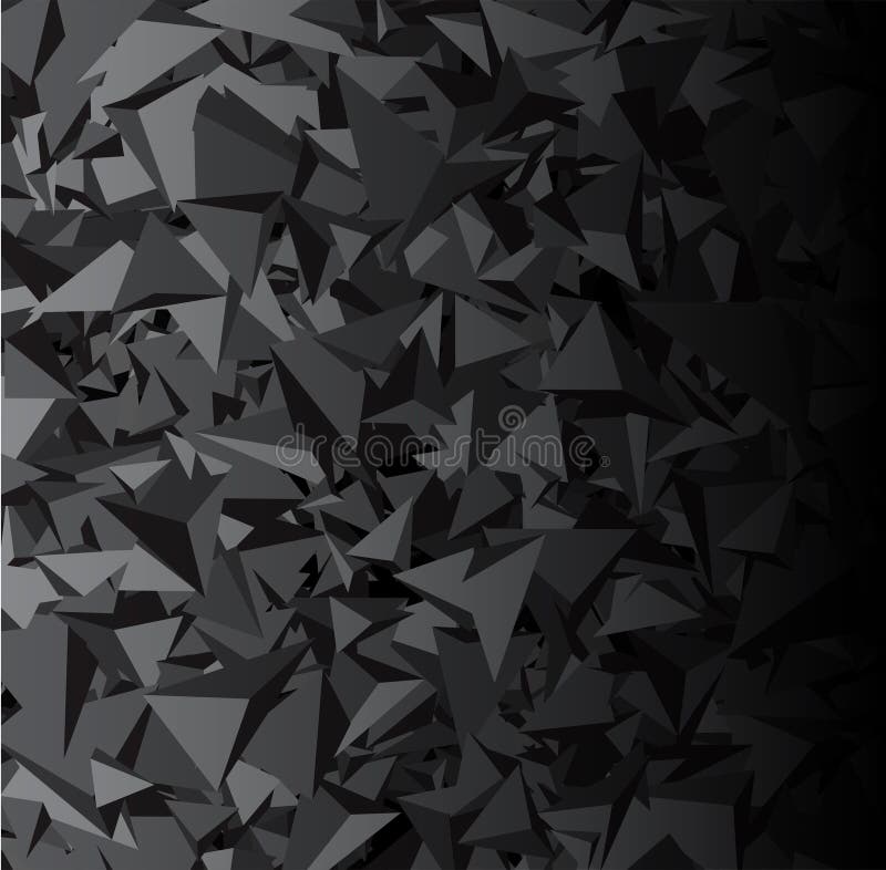 Background with Gray 3d Triangles. Stock Vector - Illustration of decor ...
