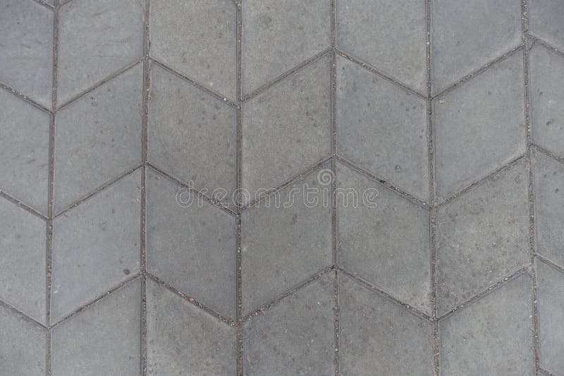 Background - Gray Diamond-shaped Concrete Pavement with Geometric ...