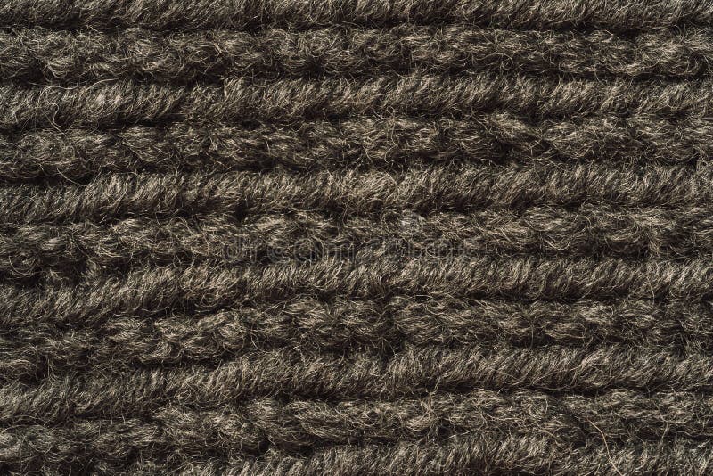 Background of Gray Knitted Woolen Thread Close-up Stock Image - Image ...