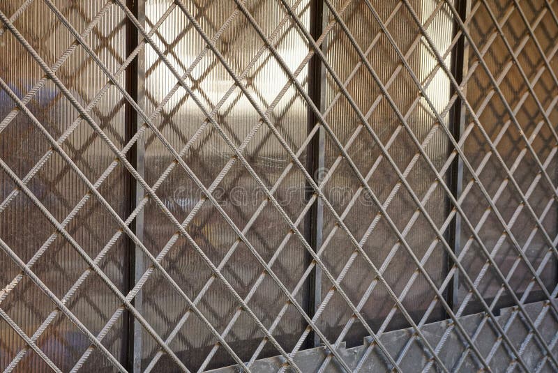 Texture of Gray Metal Grill on Plastic Wall Stock Photo - Image of ...