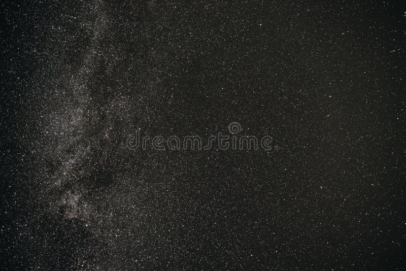 Background of Gray Starry Night Sky with the Milky Way Stock Image ...