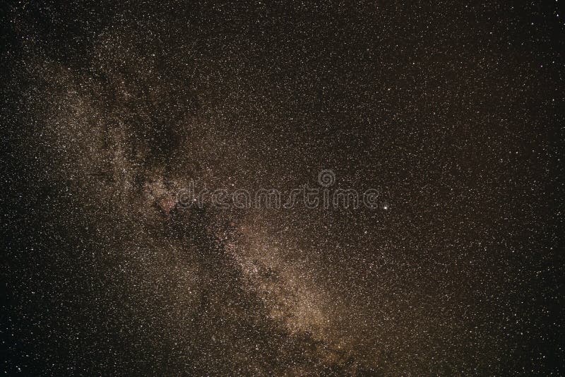 Background Of Gray Starry Night Sky With The Milky Way Stock Image ...