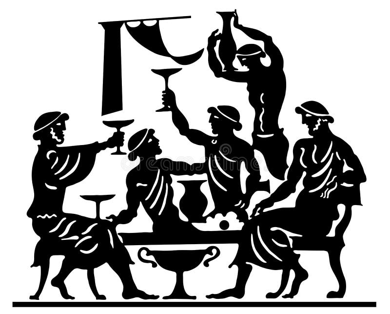 Background in the Greek Style. Stock Illustration - Illustration of ...