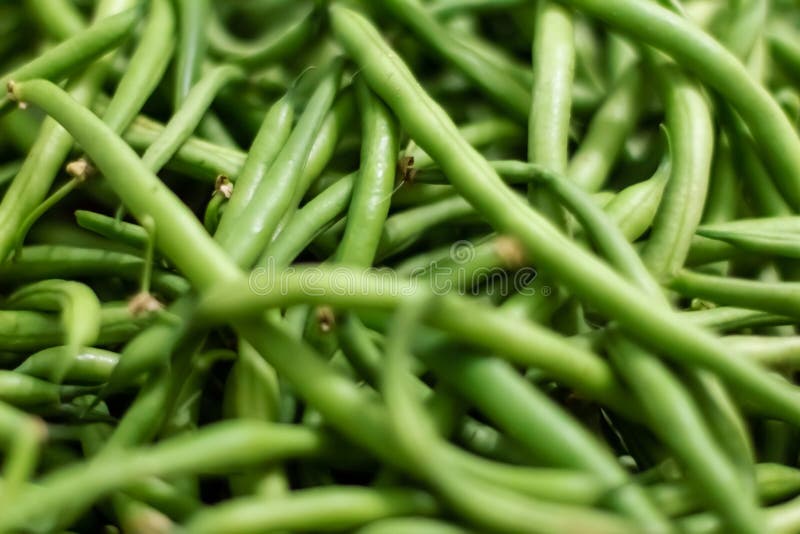 Background from Green Bean String. Close Up Stock Photo - Image of ...