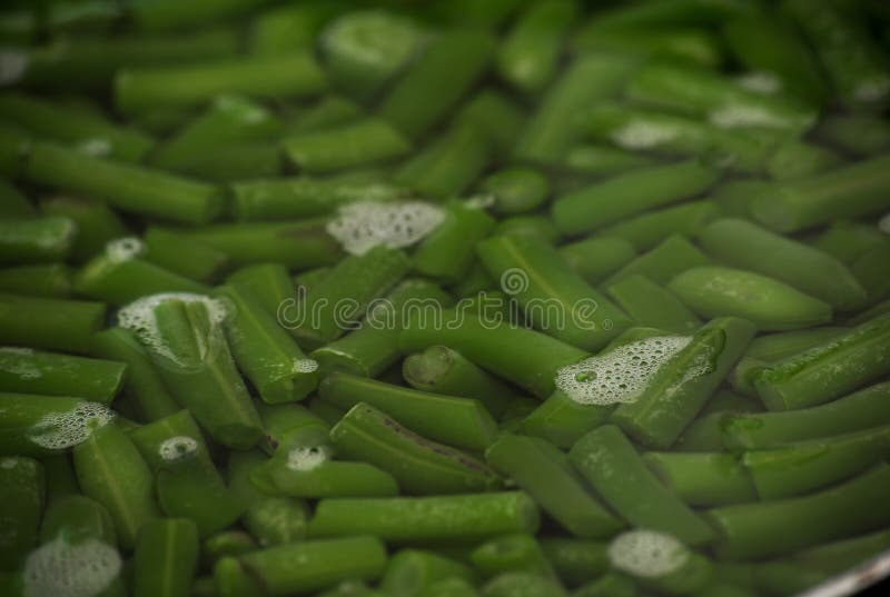 Background of Green Beans in Water Stock Photo - Image of beans, eating ...