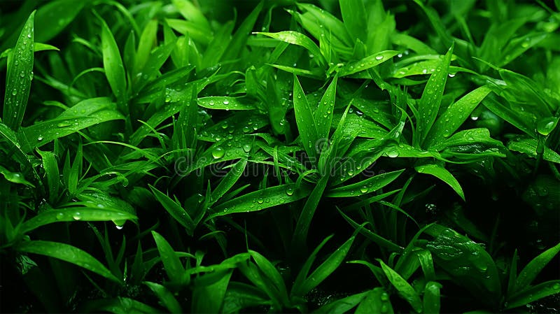 Background of Green Leaves Wallpaper, Grass Leaf Stock Illustration ...