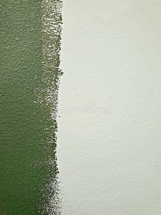 Background of Green Paint on Textured White Wall. Stock Image - Image ...