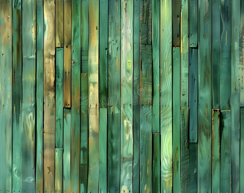 Green Wood Plank Background Texture Stock Illustration - Illustration ...