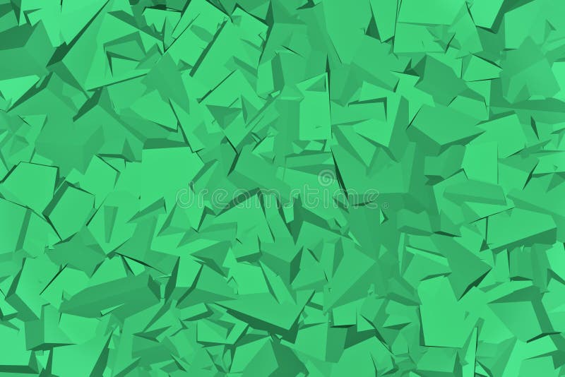 Green Triangle and Green Background Geometry Wall Stock Illustration ...