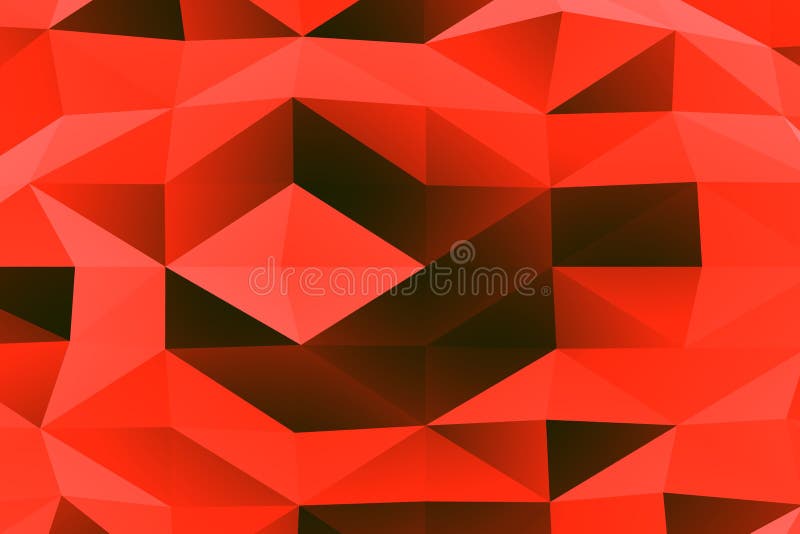 Red Triangle and Green Background Geometry Wall Stock Illustration ...