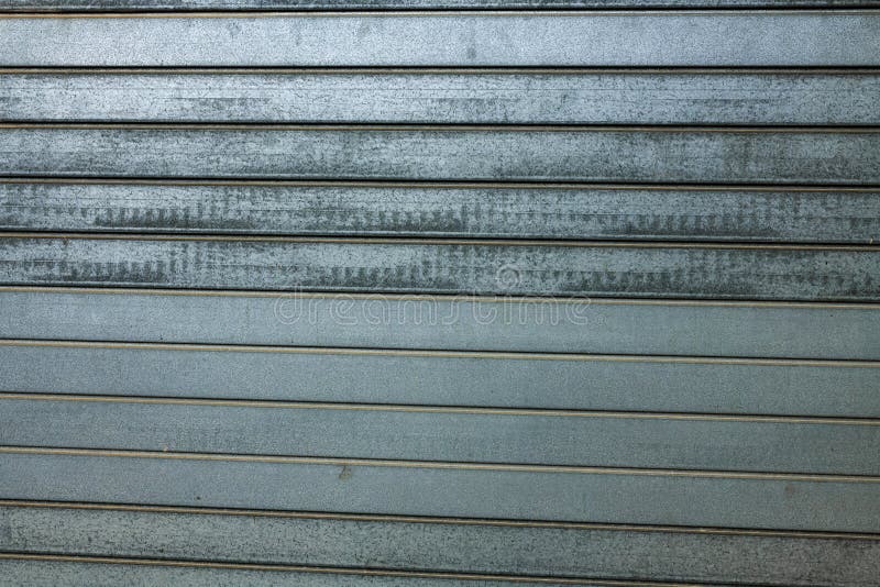 Background of Grey Blue Shutter Door Texture Horizontal Photo Stock ...