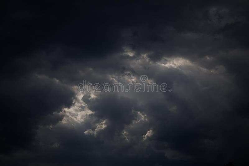Background of a Grey Cloudy Sky on a Gloomy Night Stock Image - Image ...