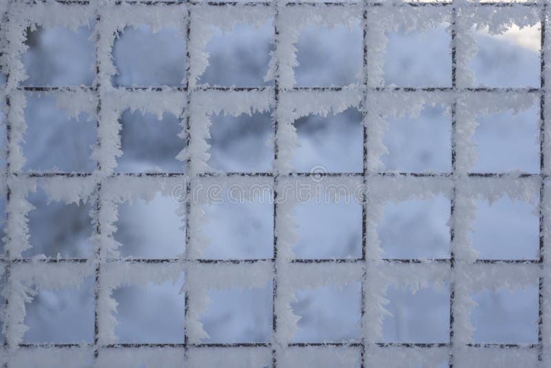 Background Grid Covered with Snow Stock Photo - Image of natural ...
